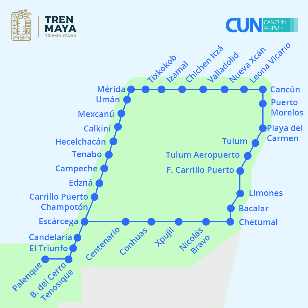 Maya Train at Cancun Airport - Fly Cancun Airport